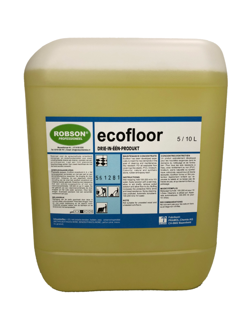 Ecofloor van Pramol 3 in 1 Vloerreiniger, 10 Liter Pramol
